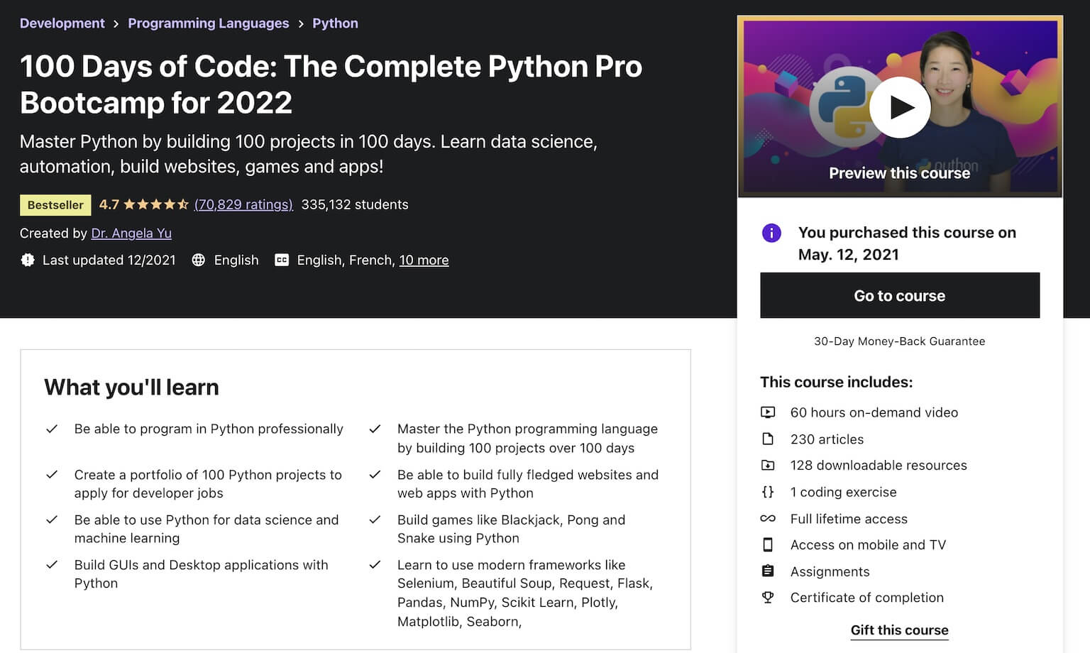 My Favorite Udemy Python Courses Of 2021 Top 5